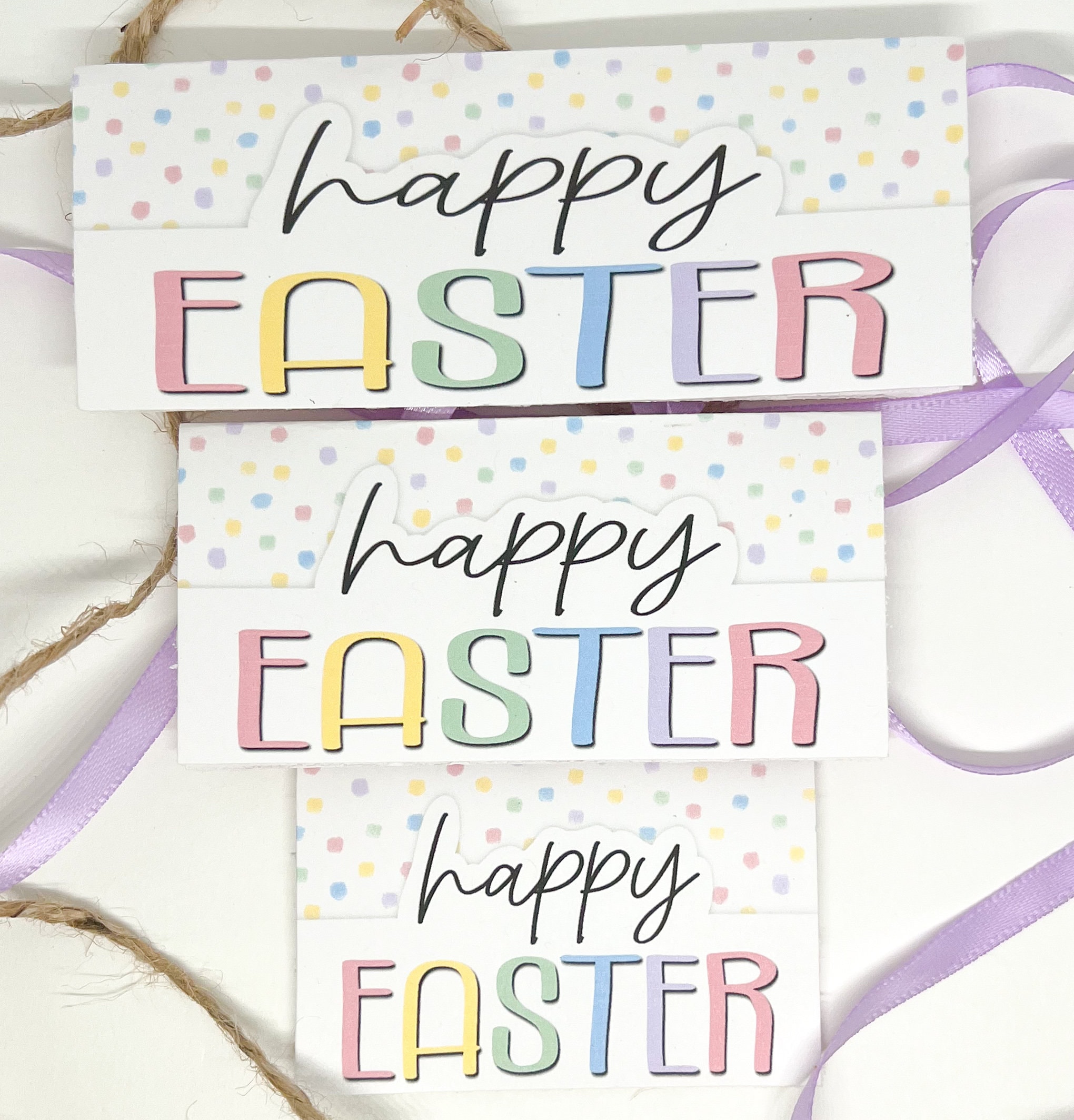 Printable Easter Cookie Topper Set - Happy Easter - Pastel Confetti ...