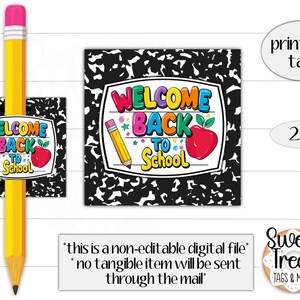 Printable Back to School Pencil Tag - Printable Student Gift Tags ...