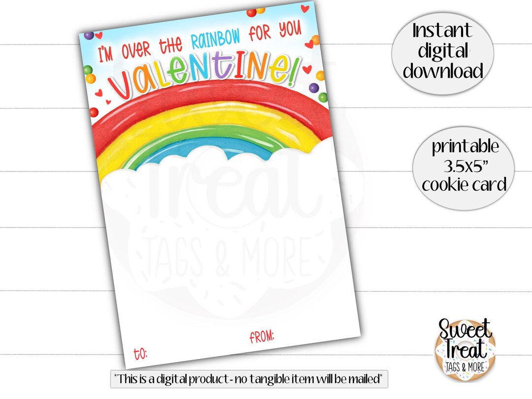 Printable Valentines Day Cookie Card Valentines Day Candy Gram Skittles ...