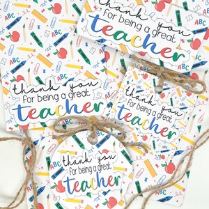 Printable Teacher Appreciation Cookie Toppers - Teacher Bag Toppers ...
