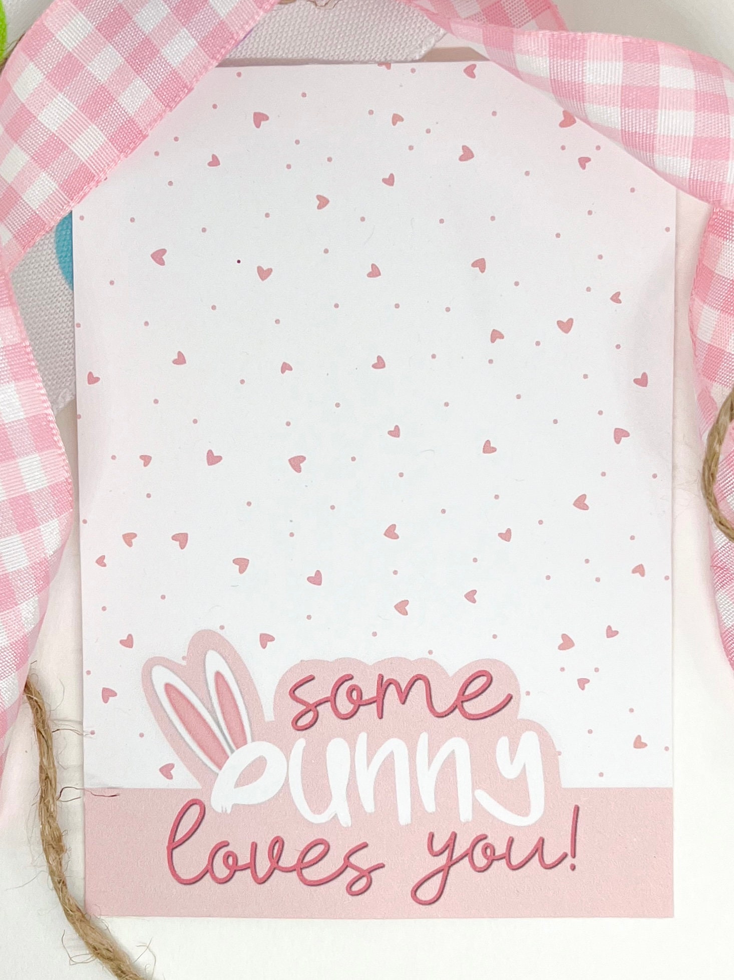Printable Easter Cookie Card - Some Bunny Loves You - 3.5x5" Easter ...