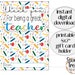 Printable 5x7" Teacher Appreciation Gift Card Holder- Thank You for ...