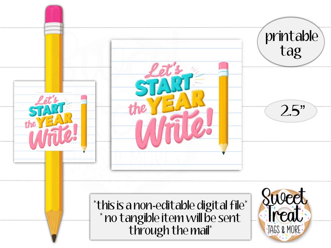 Printable Back to School Pencil Tag - Printable Student Gift Tags ...