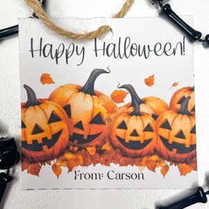 Editable Halloween Tag -halloween Favor Tags - Halloween Tag ...