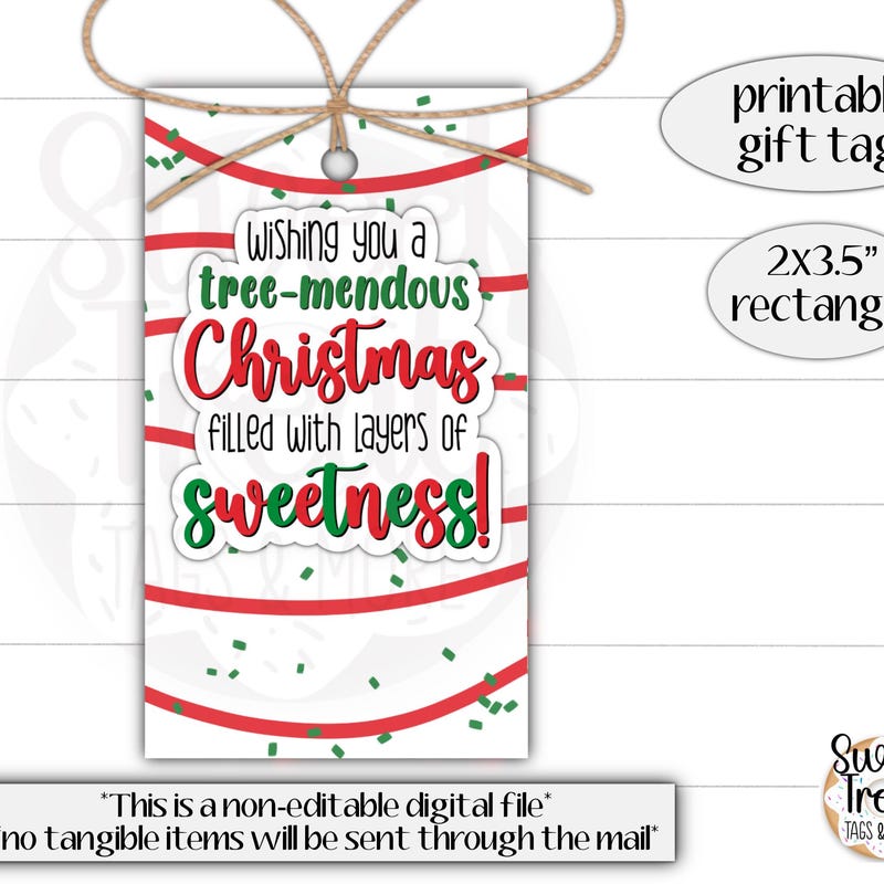 Christmas Tree Label - Etsy