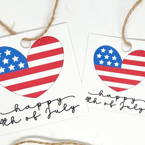 Printable 4th of July Gift Tag -2"- 2.5"- Happy 4th of July - 4th of ...