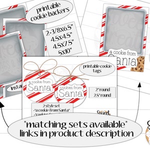 Printable Christmas Cookie Tag Set A Cookie From Santa Cookies From ...