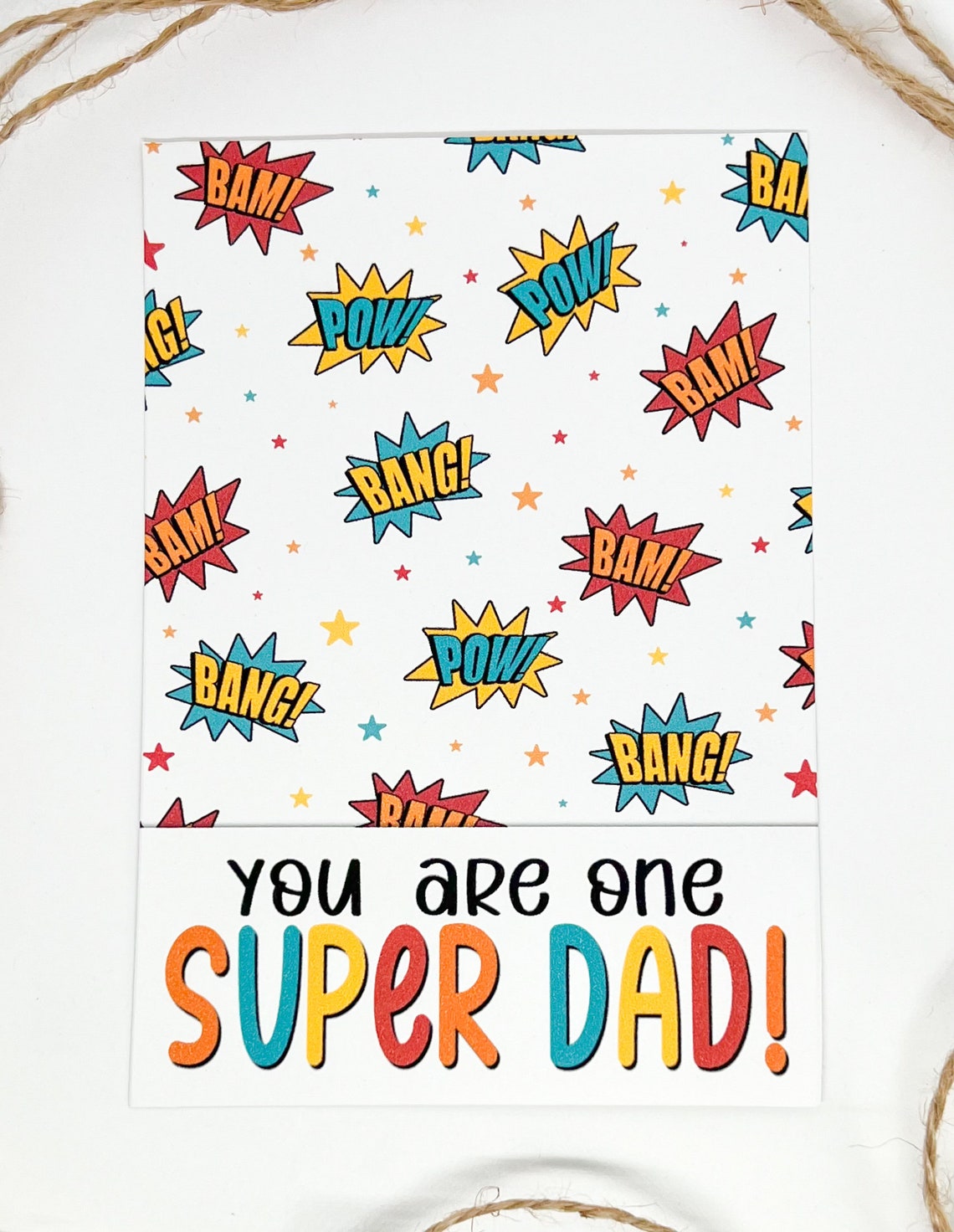 Printable Father's Day Cookie Card You Are One Super Dad 3.5x5 Super ...