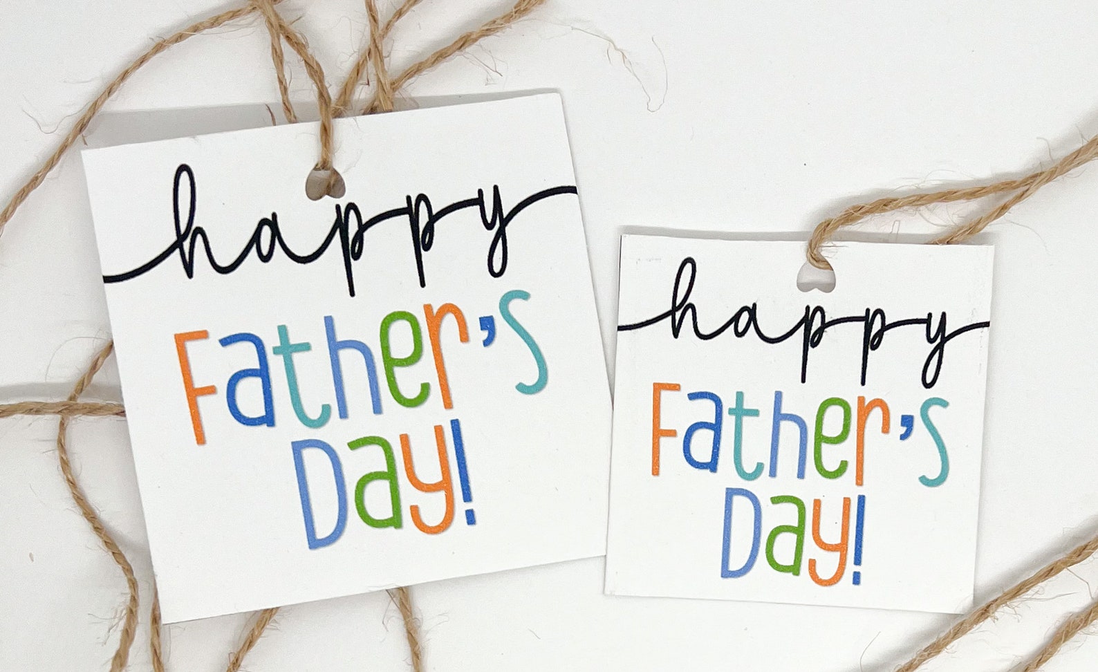 Printable Father's Day Gift Tag Happy Father's Day 2 2.5 Fathers Day ...