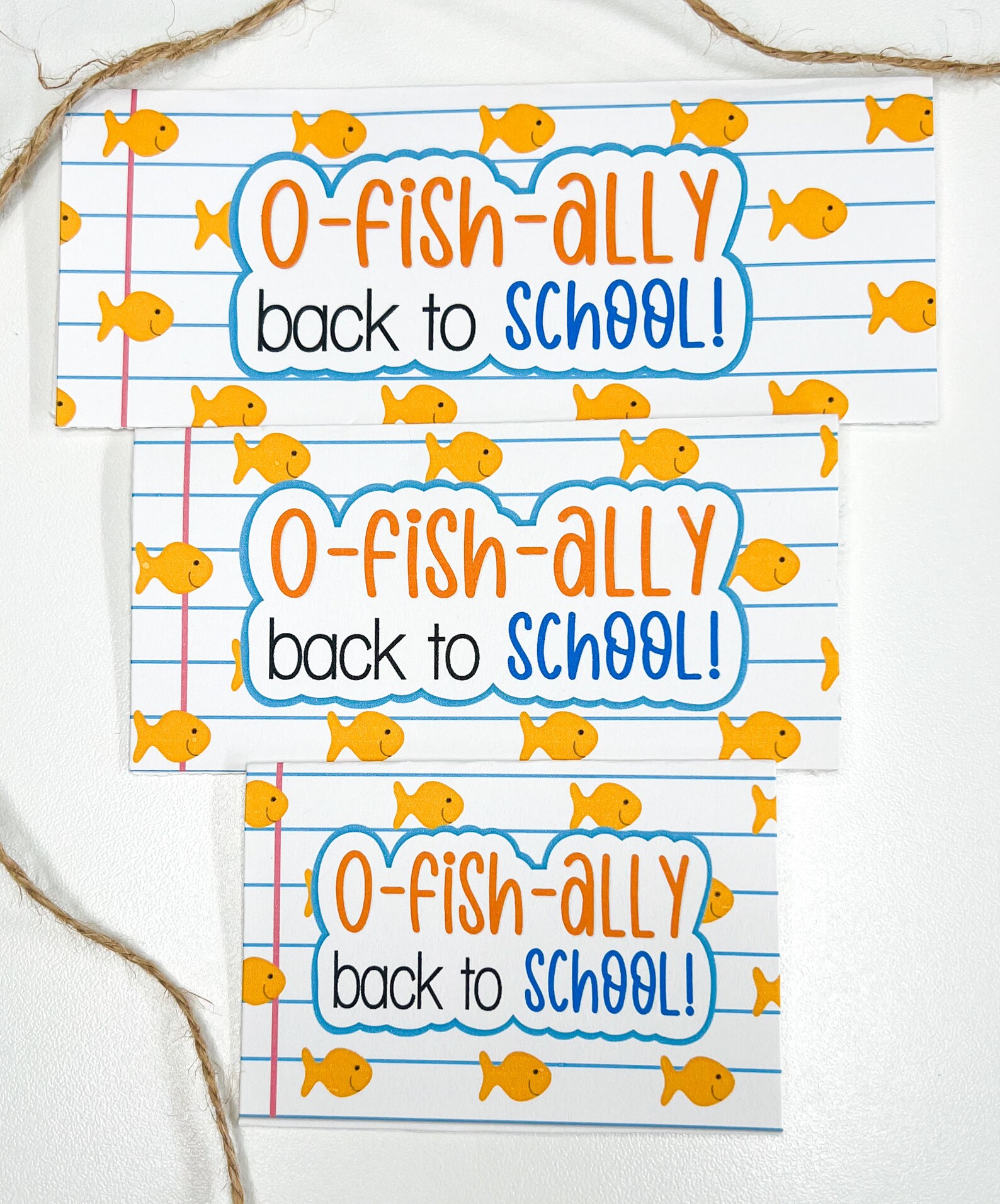 Printable Back to School Cookie Toppers - Goldfish Cracker Favors ...