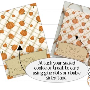 Printable Thanksgiving Cookie Card - Happy Thanksgiving Pumpkin Cookie ...