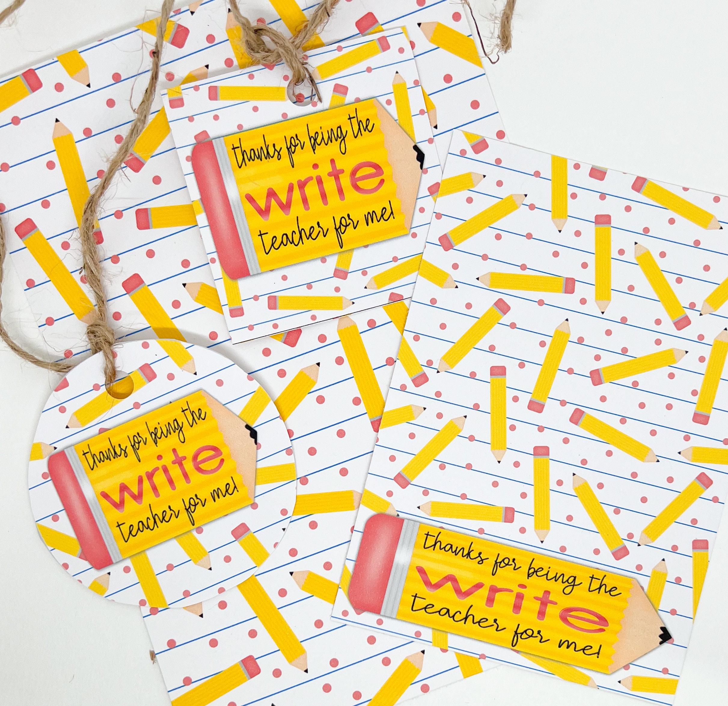 Printable Teacher Appreciation Cookie Tag Set Round Cookie Tags 2 2.5 ...