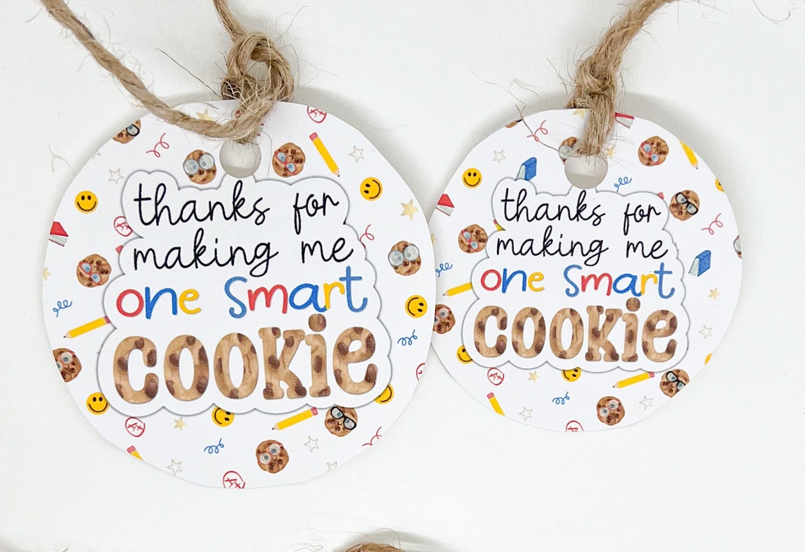 Printable Teacher Appreciation Cookie Tag Set Round Cookie Tags 2 2.5 ...