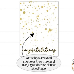 Printable Congratulations Cookie Card - Congratulations - 3.5x5 ...