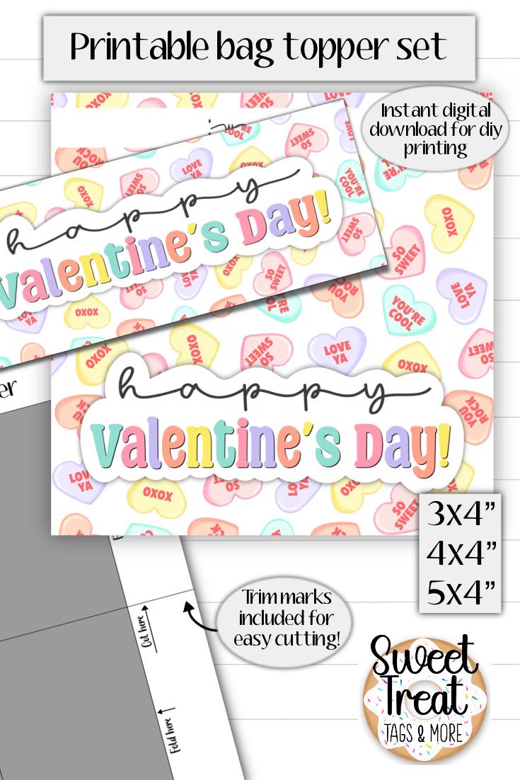Printable Valentine's Day Cookie Topper - Valentine's Day Toppers ...