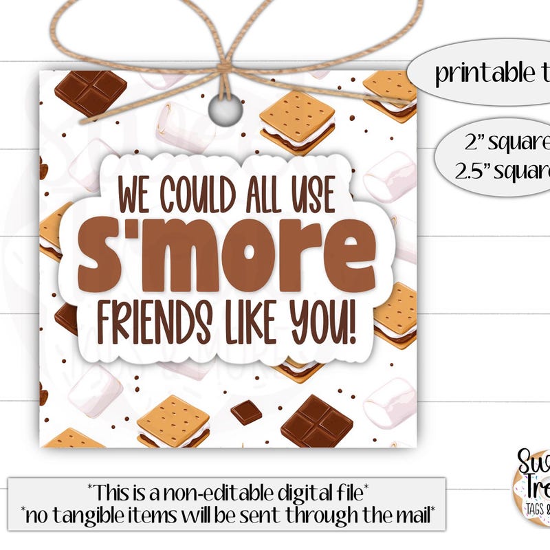 Smores Tag - Etsy