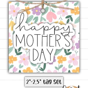 Mother’s Day Cookie Tags - Mother's Day Gift Tags - Mother's Day Treat ...