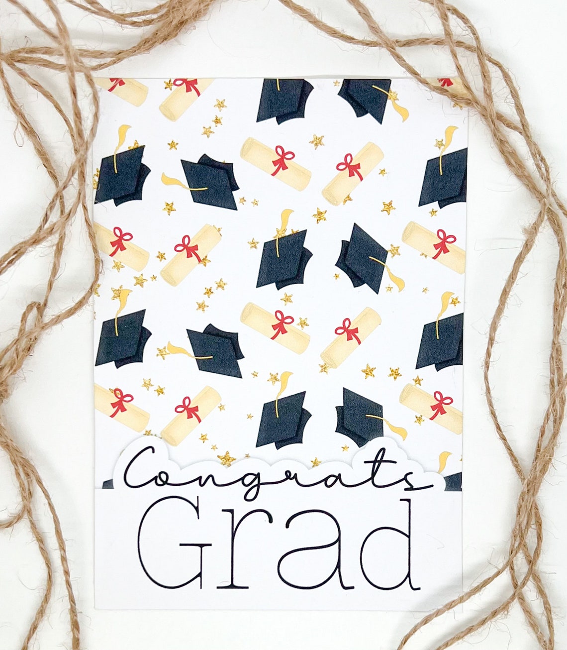 Printable Graduation Cookie Card Congrats Grad 3.5x5 Congratulations ...