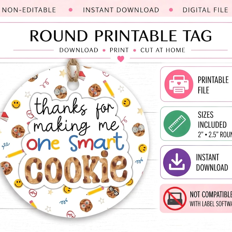 Thank You for Making Me One Smart Cookie - Etsy