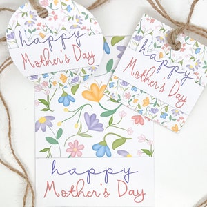 Printable Mother's Day Gift Tag - Happy Mother's Day Round Gift Tag 2 ...