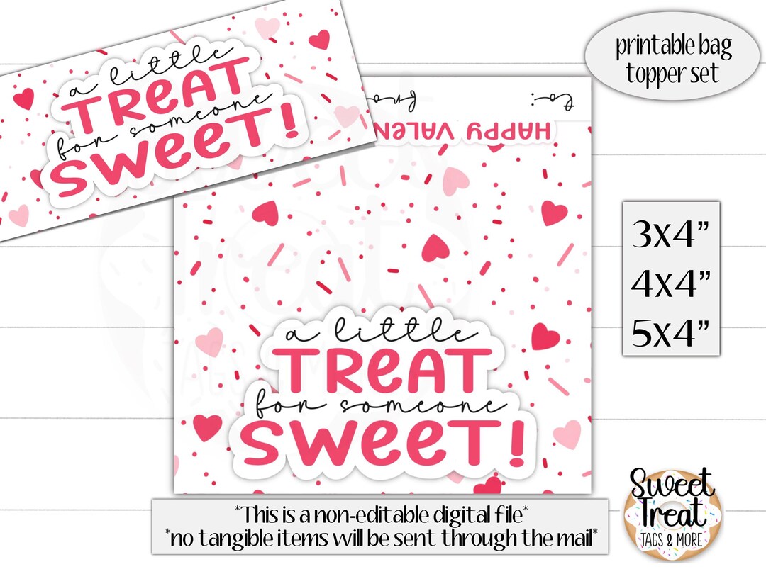 Printable Valentine's Day Cookie Topper - Valentine's Day Toppers ...