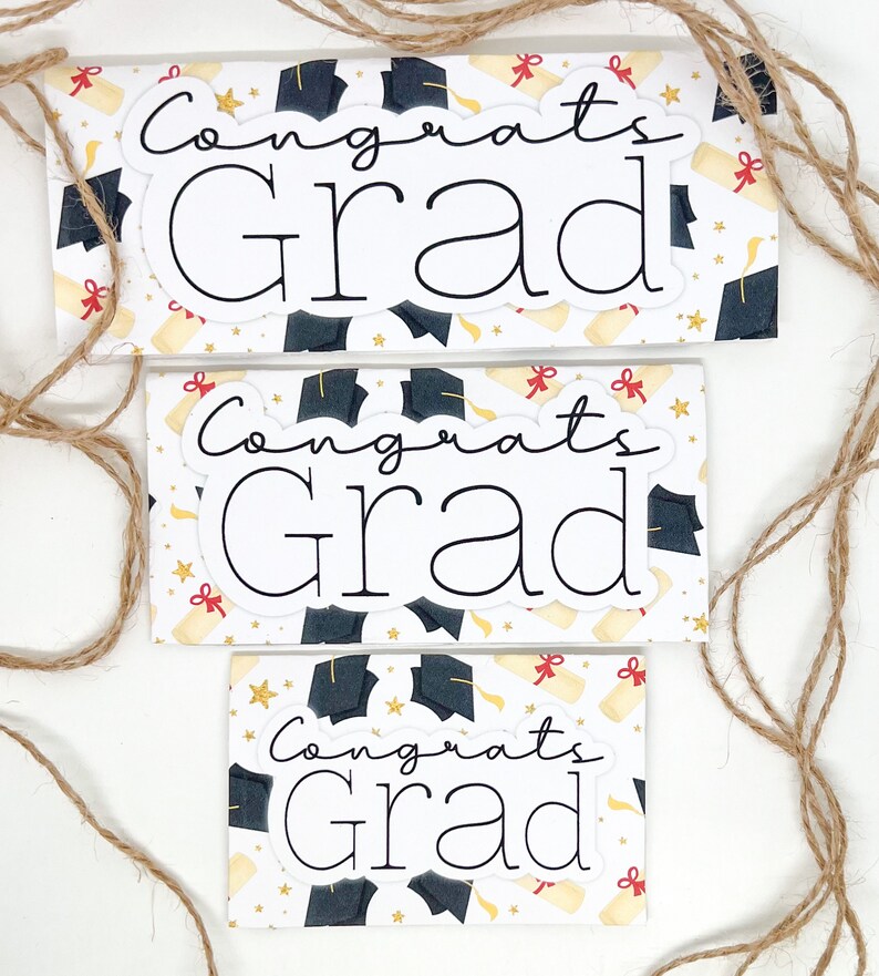 Printable Graduation Cookie and Treat Topper Set 3x4 4x4 5x4 Congrats ...