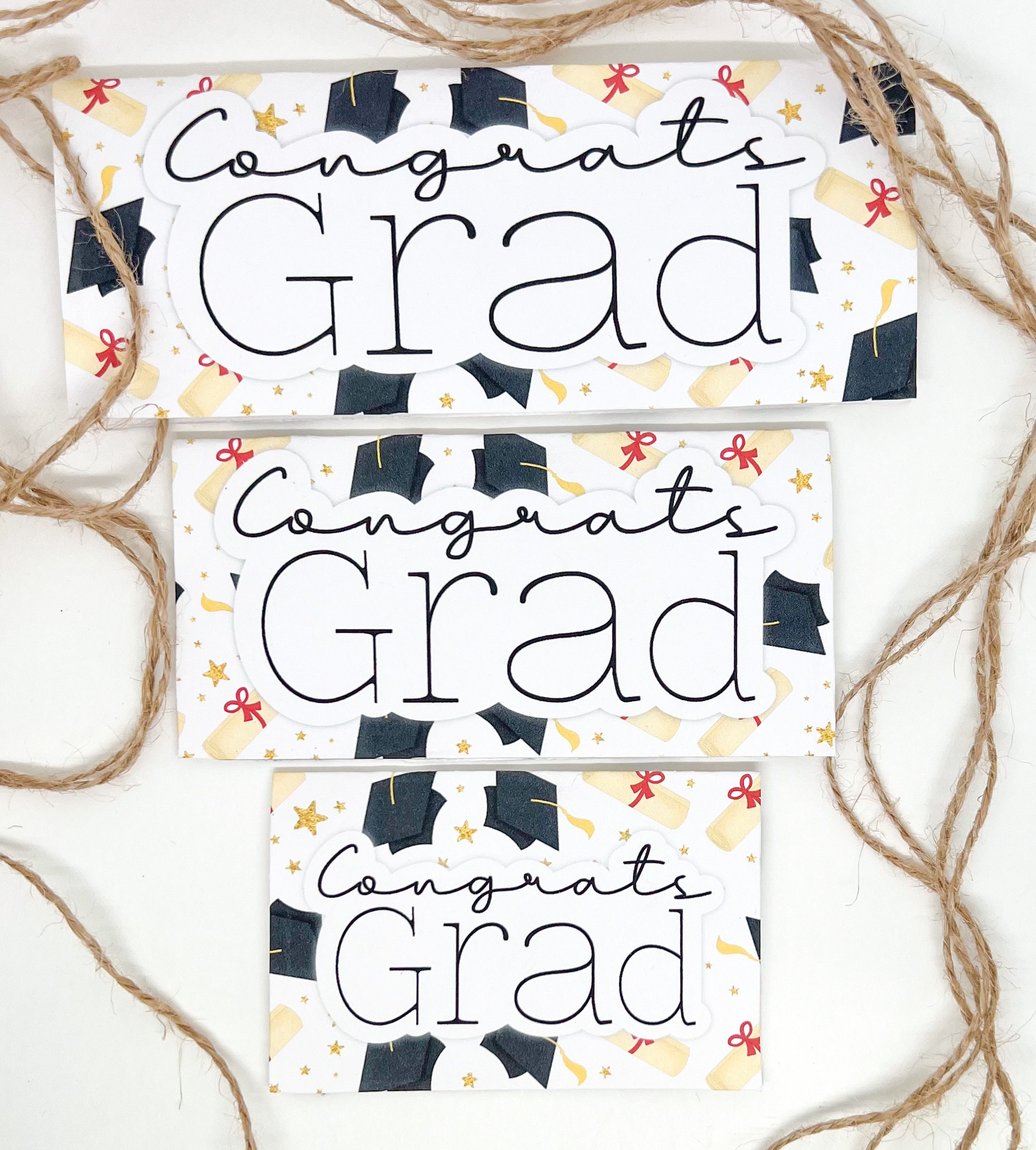 Printable Graduation Cookie and Treat Topper Set 3x4 4x4 5x4 Congrats ...
