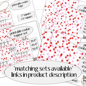 Printable Valentines Day Cookie Card - Happy Valentine's Day - 3.5x5 ...