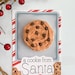 Printable Christmas Cookie Card a Cookie From Santa 3.5x5 Christmas ...