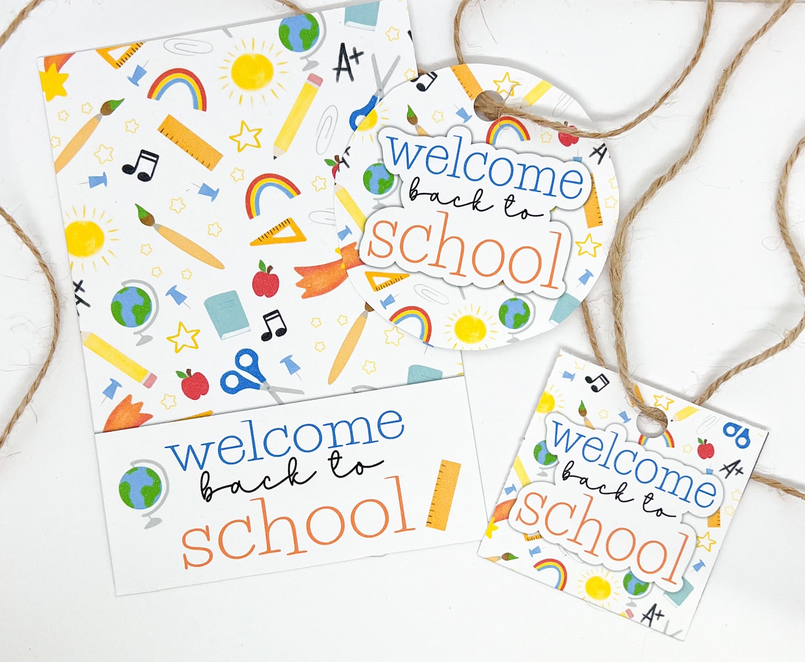 Printable Back to School Gift Tag - Welcome Back to School - Crayon ...