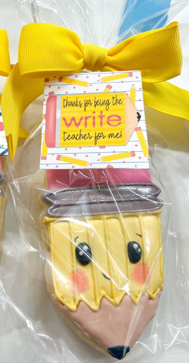 Printable Teacher Appreciation Gift Tag Thank You for Being the Write ...