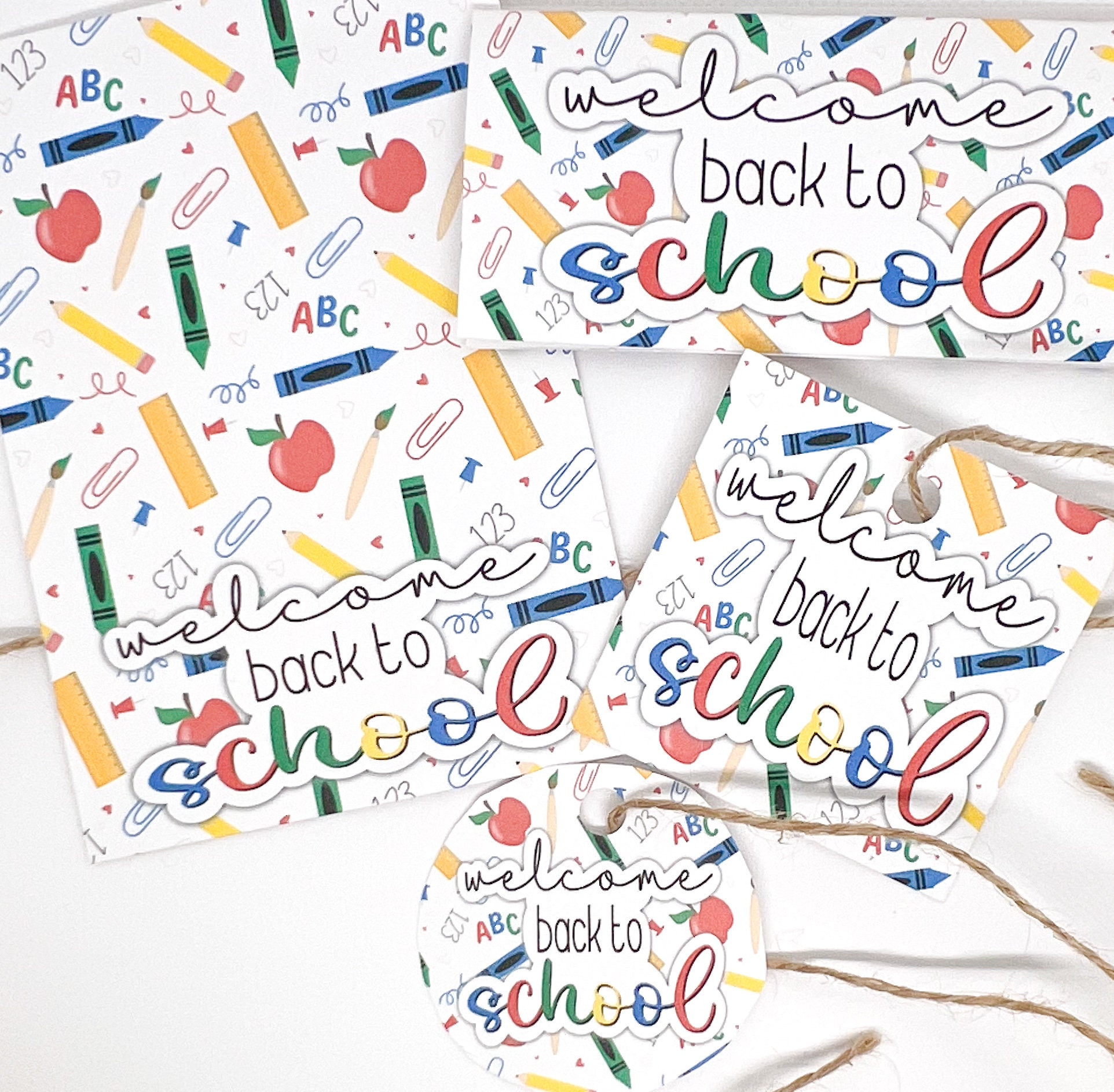 Printable Back to School Gift Tag Welcome Back to School crayon Pencil ...