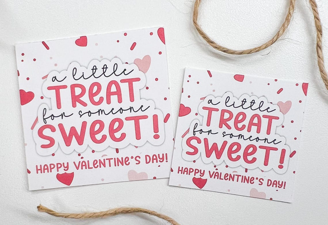 Printable Valentine's Day Cookie Tag - Valentine's Day Class Tags ...