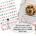 Printable Christmas Cookie Card Frosted Elf Bake Shop Dots 3.5x5 ...
