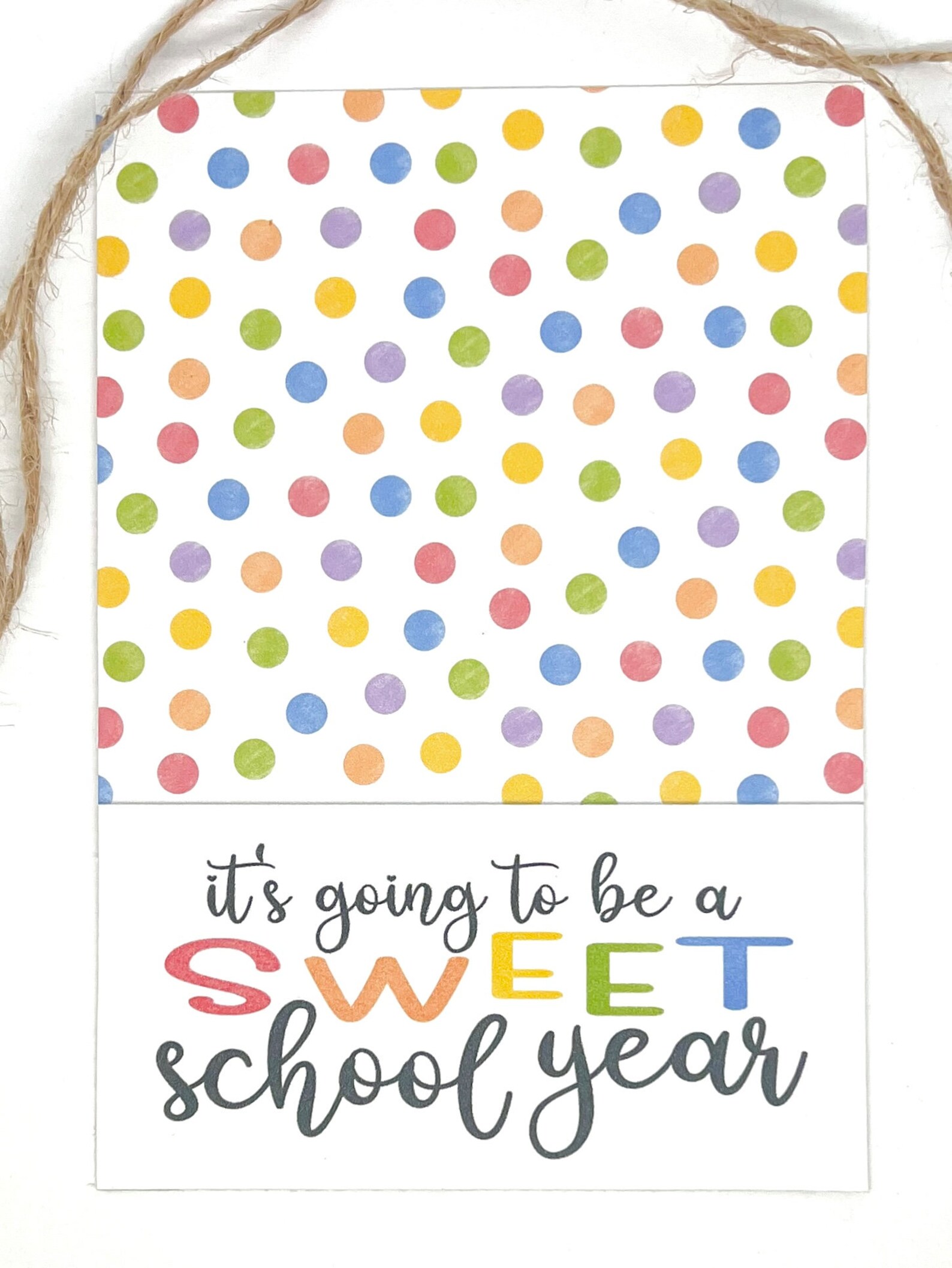 Printable Back to School Cookie Card 3.5x5 Its Going to Be a Sweet ...
