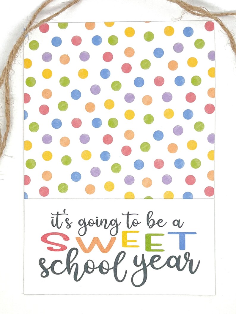 Printable Back to School Cookie Card 3.5x5 Its Going to Be a Sweet ...