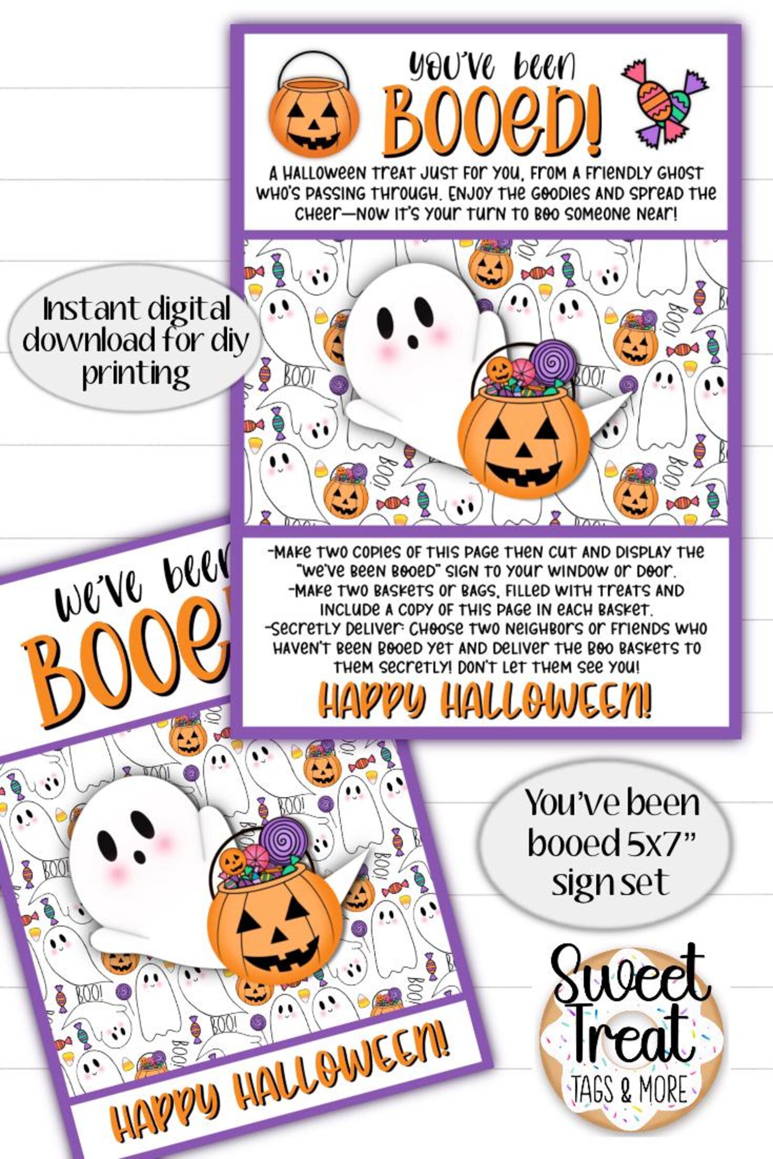 Printable You've Been Booed Game - You've Been Booed Halloween Game ...