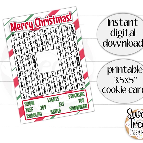 Christmas Cookie Card - Etsy