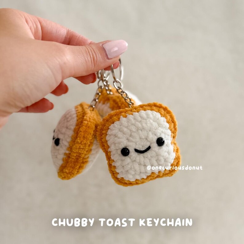 Crochet Bread Toast, Chubby Bread, Keychain, Toastie, Bread - Etsy