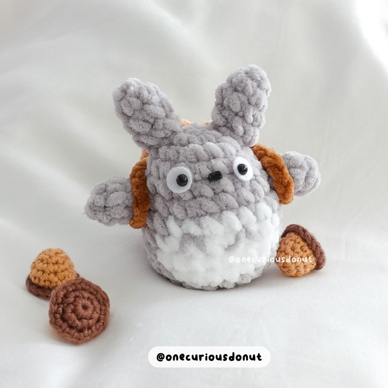 PDF Totoro Crochet Pattern, Ghibli, Totoro Explorer Set, Acorn Bag ...