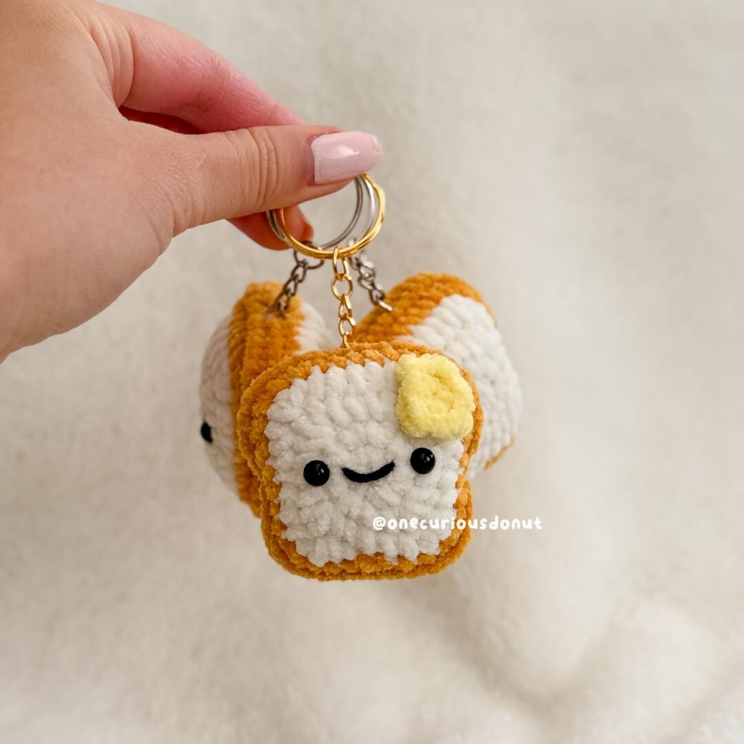 Crochet Bread Toast, Chubby Bread, Keychain, Toastie, Bread - Etsy