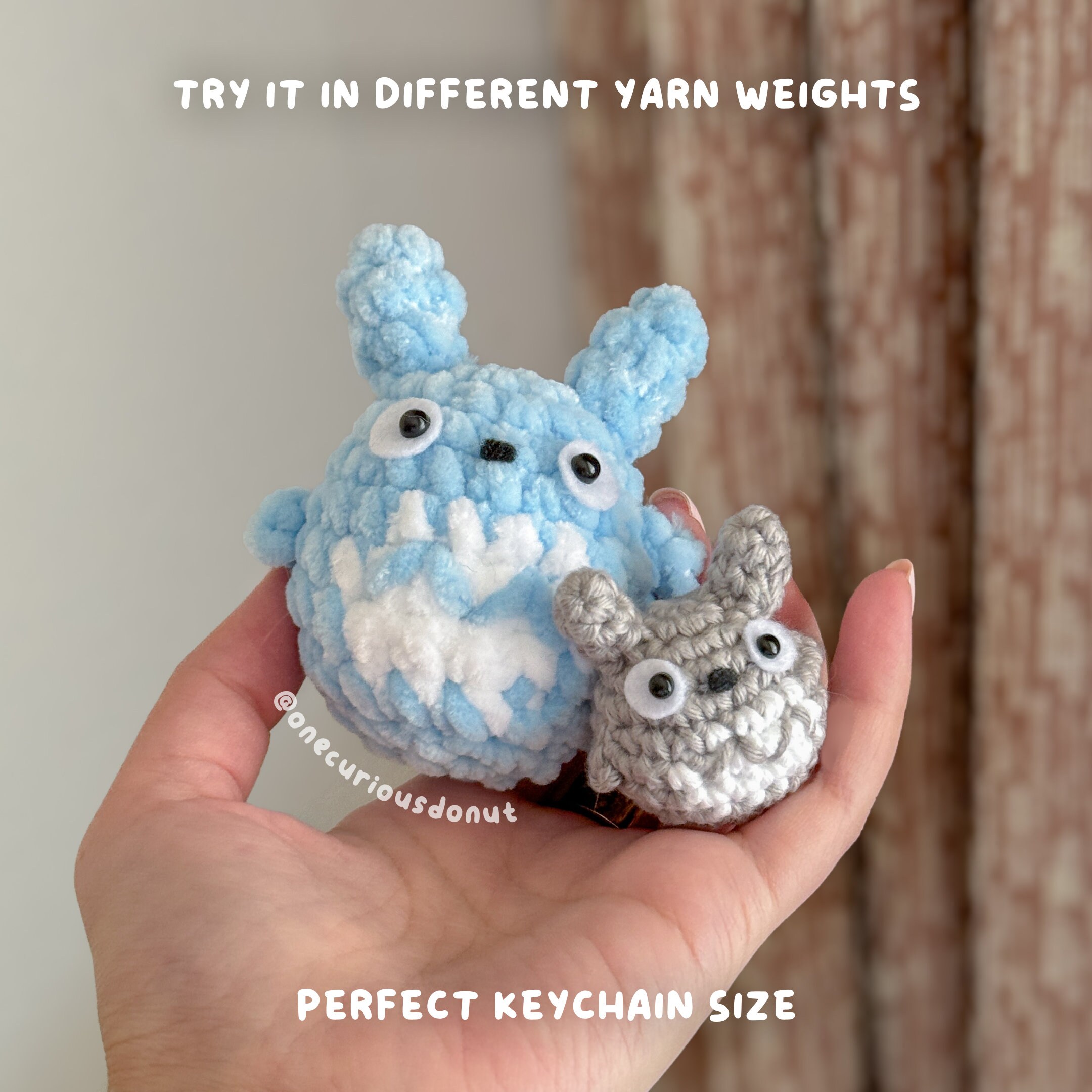 2 in 1 PDF Totoro Swing Crochet Pattern, Ghibli Car Hanger, Single ...