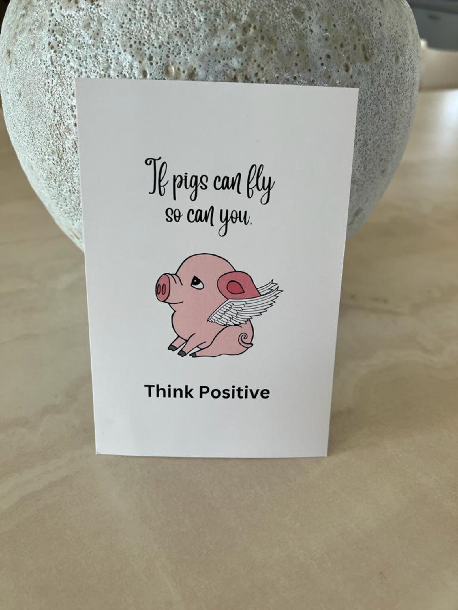 Crochet Positive Pig - Motivational Card Toy L Spread Joy - Crochet Pig ...