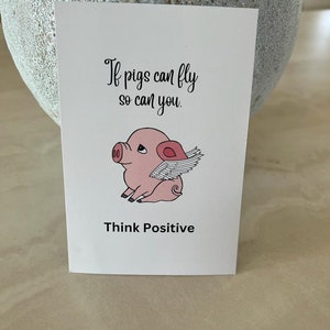 Crochet Positive Pig - Motivational Card Toy L Spread Joy - Crochet Pig ...
