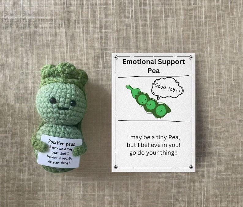 Crochet Confidence Corn Plush - Uplifting Gift With Affirmation Card - Mini Motivational Maize ...