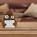 Crochet Positive Poo Plushy Desk Decor, Poop Emoji, Positive Poop Doll ...