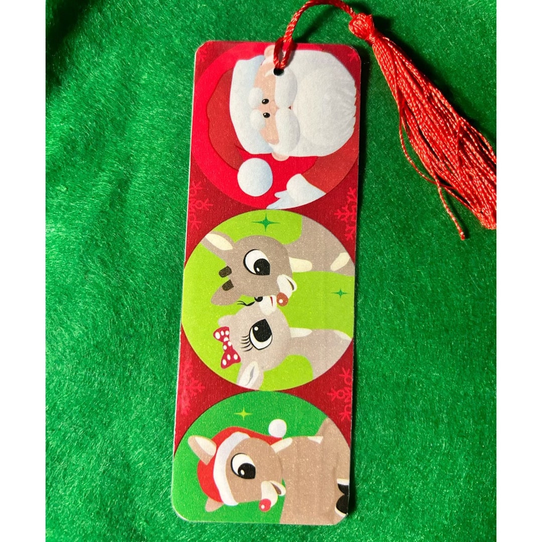 Nostalgic Rudolph the Red-nosed Reindeer Bookmark - Etsy