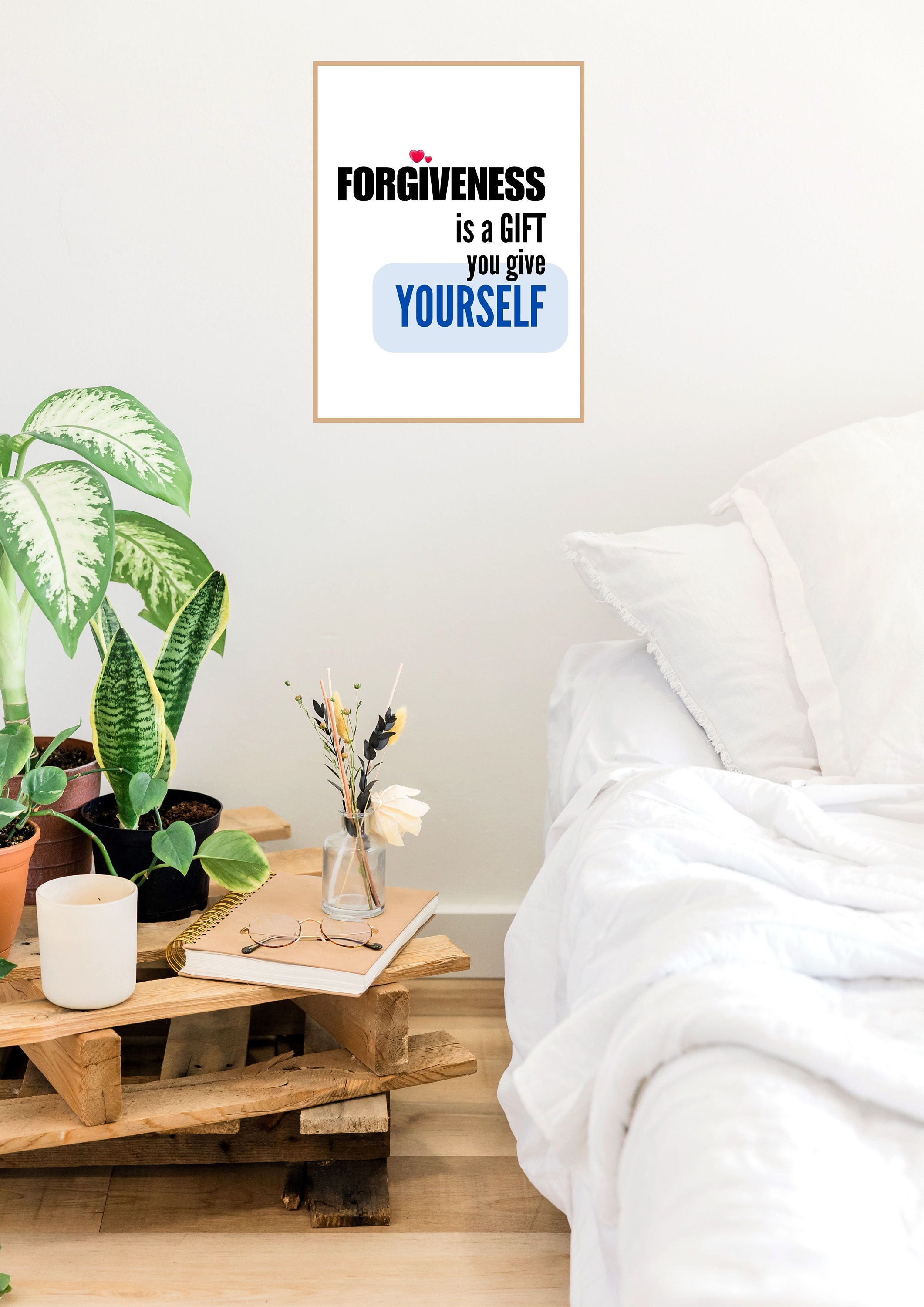 Forgiveness Motivational Quotes Printable Poster Self Motivation Wall ...