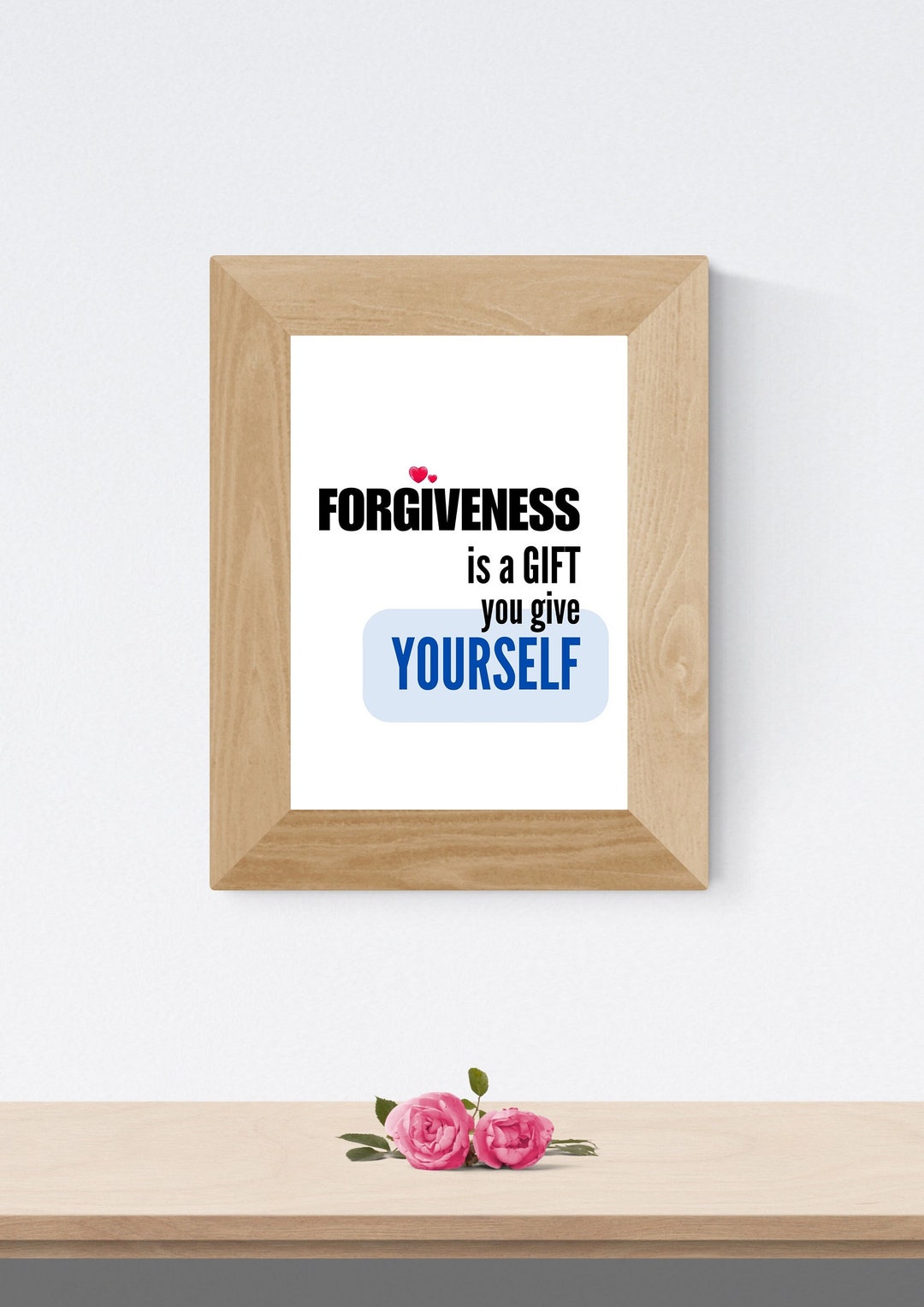 Forgiveness Motivational Quotes Printable Poster Self Motivation Wall ...
