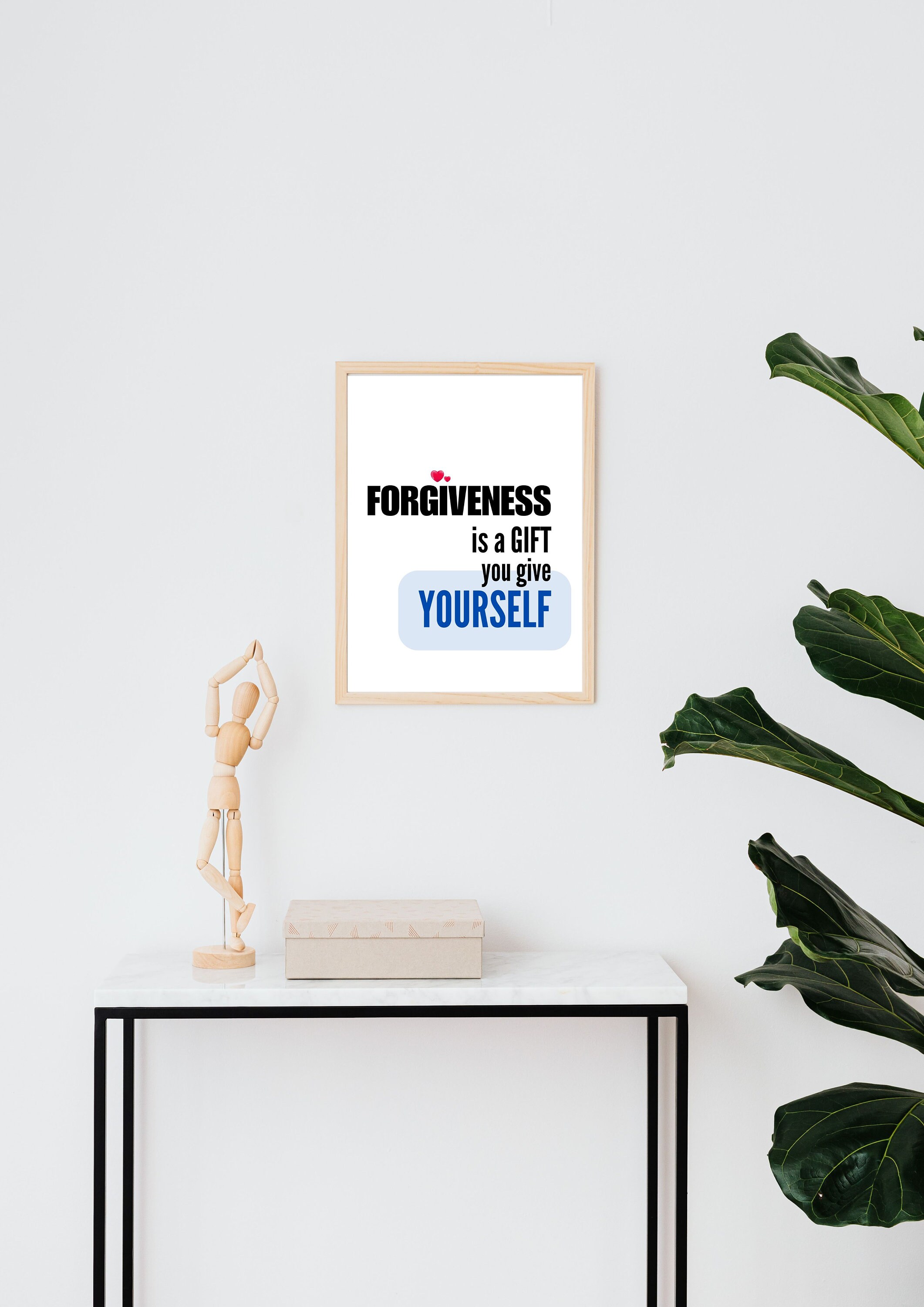 Forgiveness Motivational Quotes Printable Poster Self Motivation Wall ...